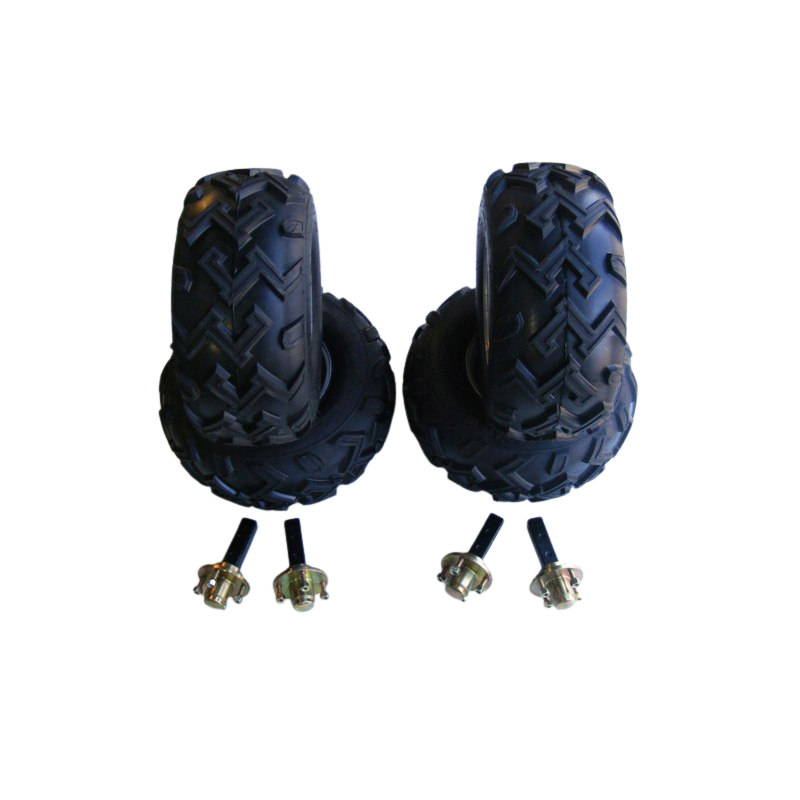 Demi essieu agricole + 4 roues 22-11x10 Diamètre 580mm largeur 250mm